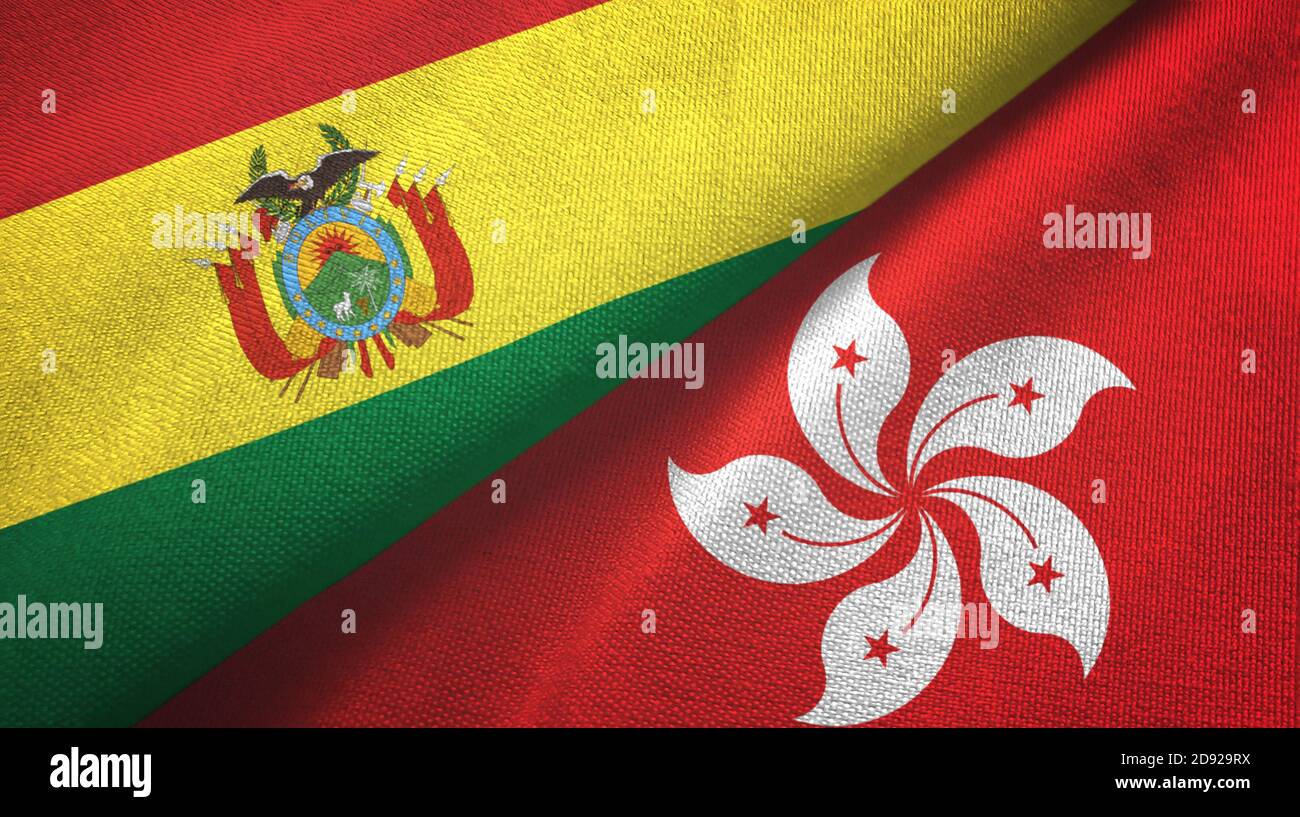 Hong kong bolivia flag hi-res stock photography and images - Alamy