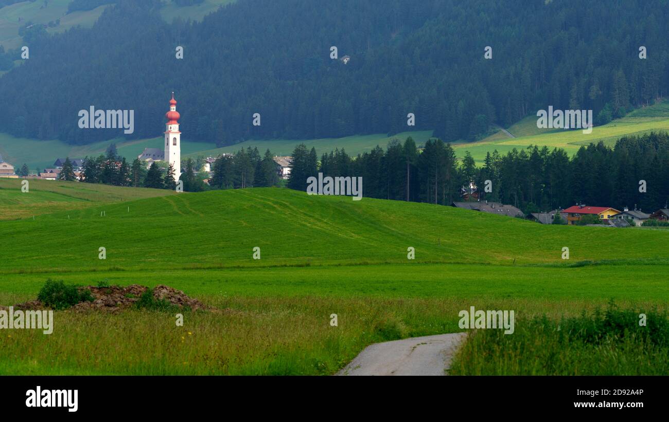 Cycleway of Pusteria Valley, Bolzano province, Trentino Alto Adige ...