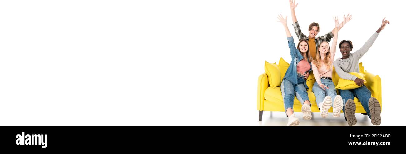 Teen girls waving hi-res stock photography and images - Alamy