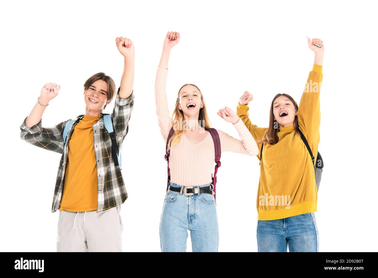 Excited Young People