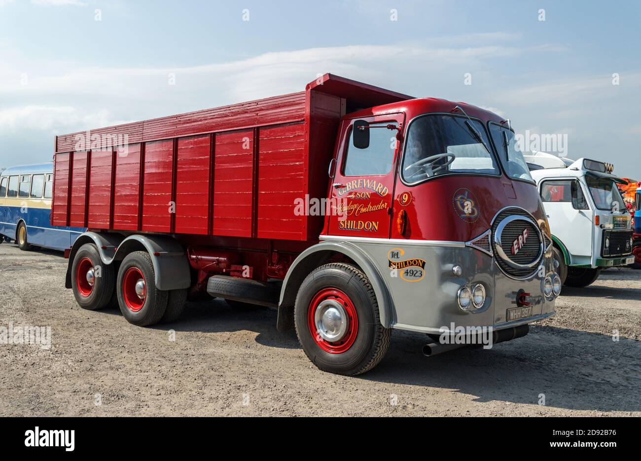 ERF KV tipper truck. Kirkby Stephen Commercial Vehicle Rally 2014 Stock ...