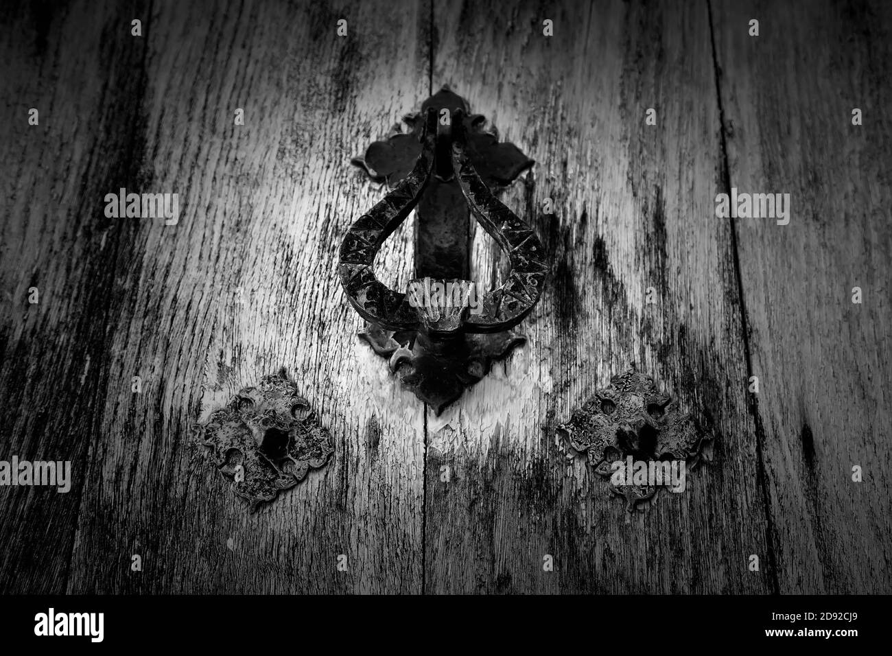 Lock on wooden door, construction and architecture, textures Stock ...