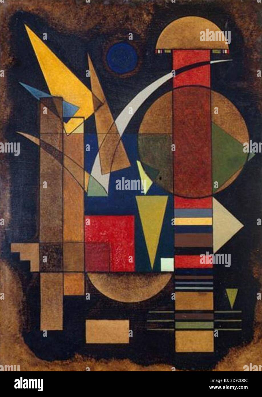 Kandinsky - Blue over Multicolored, 1925 Stock Photo - Alamy