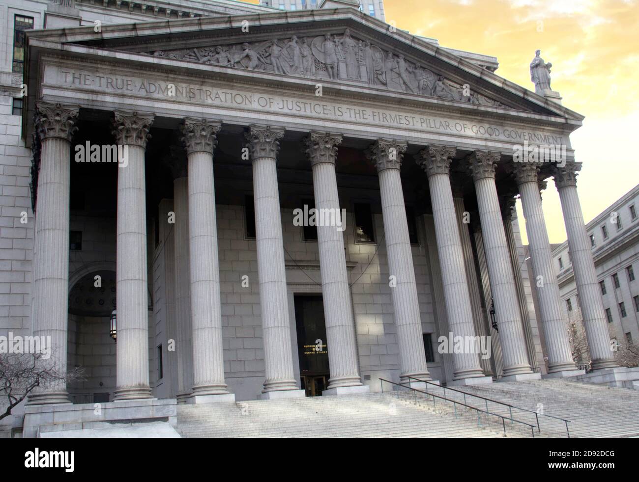 The public building of New York State Supreme Court located in the ...