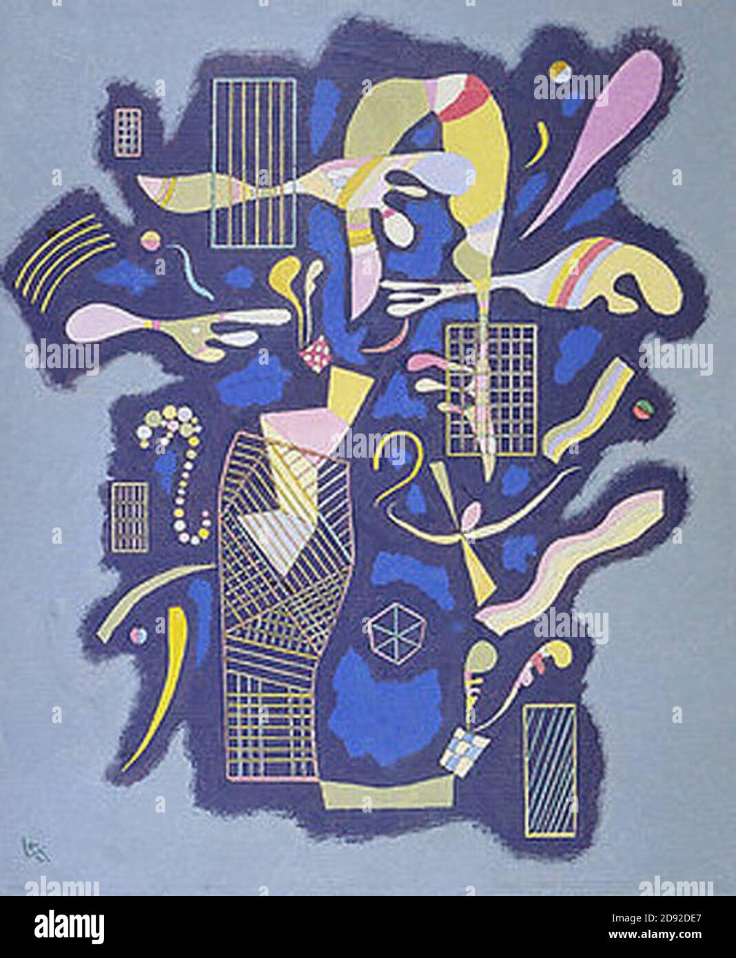Kandinsky - Grid and other Shapes 1937 Stock Photo - Alamy