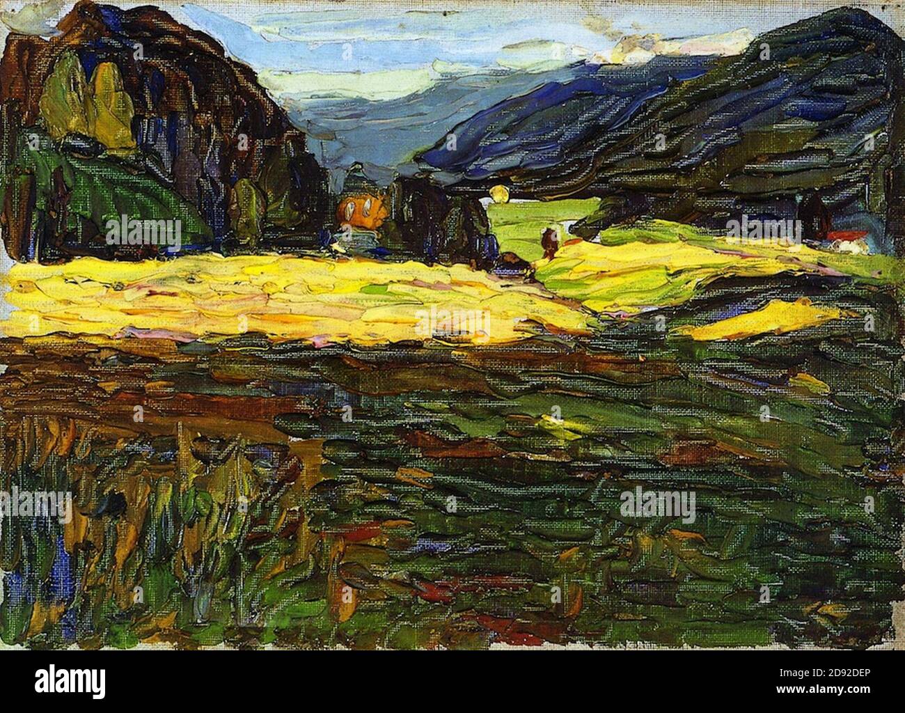 Kandinsky - Kochel - Landscape with Manor, 1902 Stock Photo - Alamy