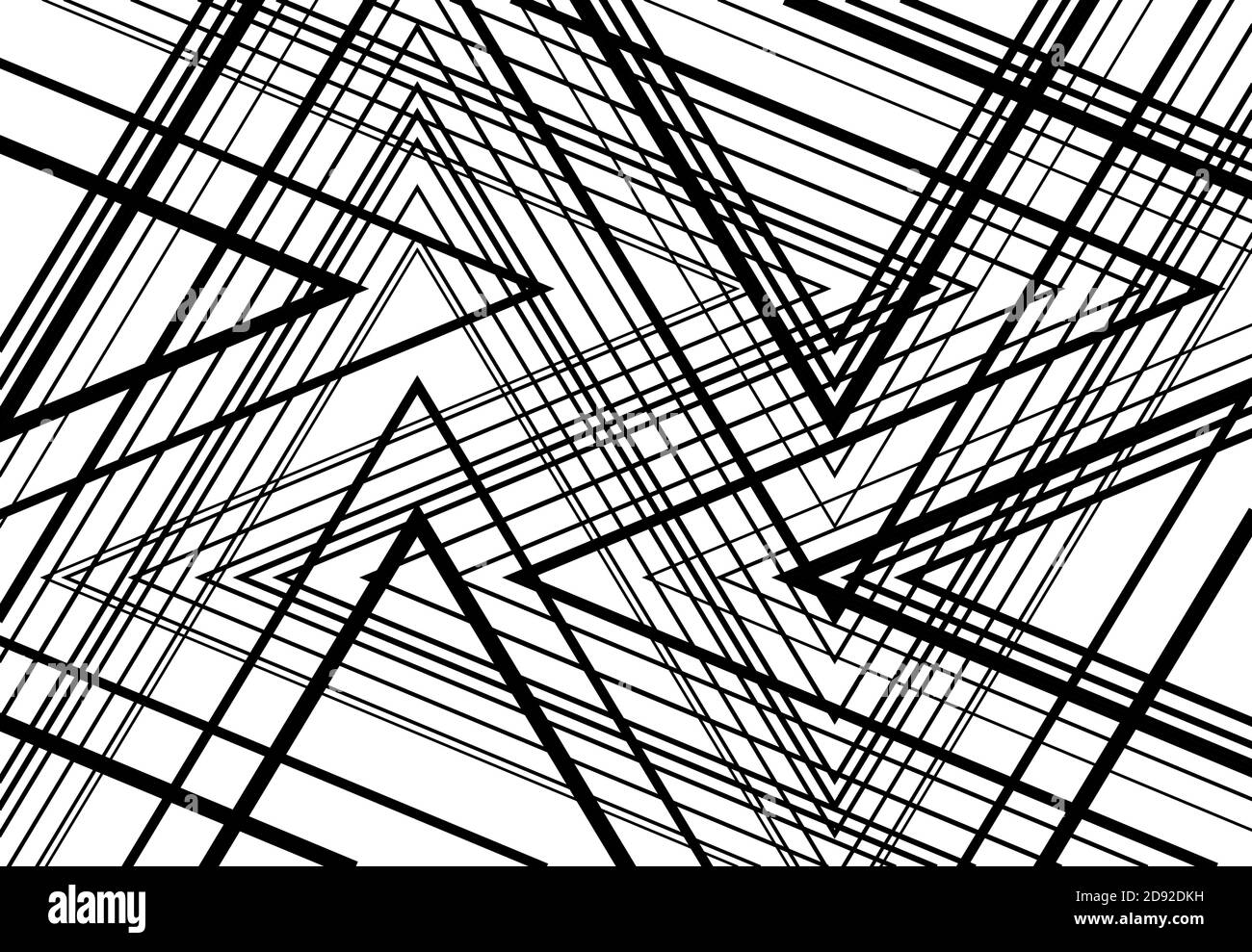 Zig-zag, criss-cross, serrated, crinkled angular grid, mesh, lattice or ...