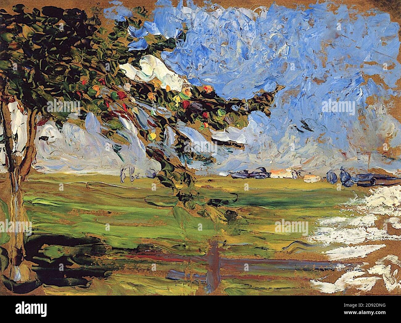 Kandinsky - Landscape with Apple Tree, 1906 Stock Photo - Alamy