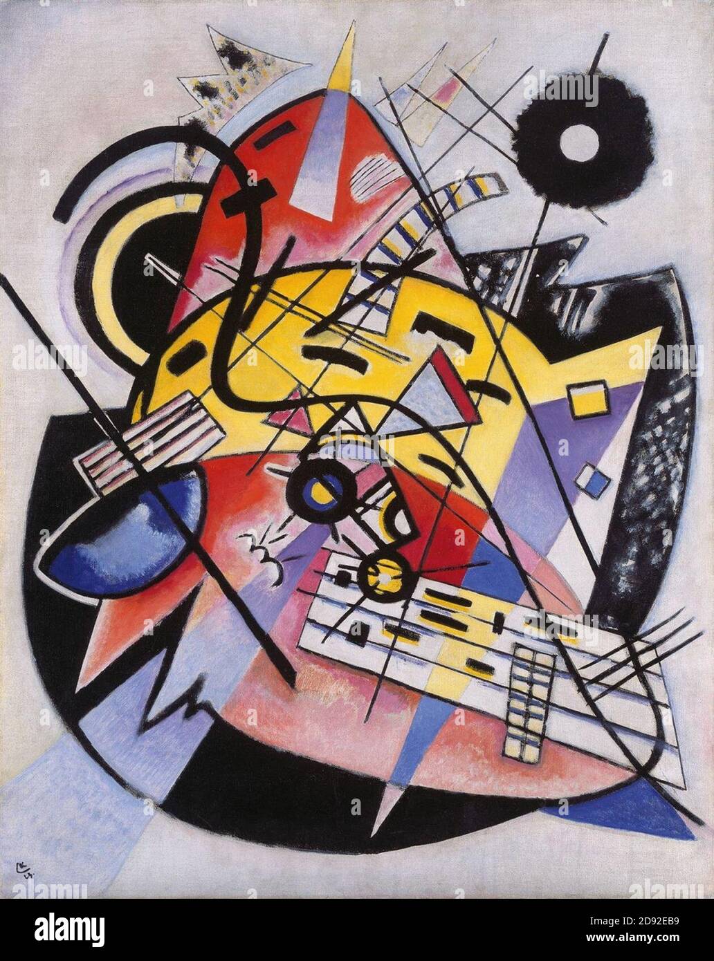 Kandinsky - Weißer Punkt (Komposition 248), 1923 Stock Photo - Alamy