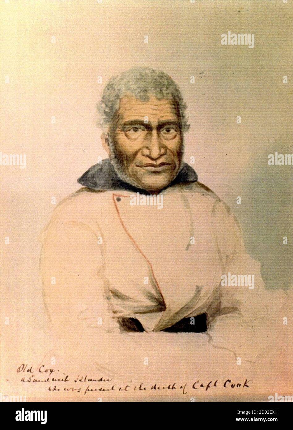 Kane Old Cox, Sandwich Islander, 1847 Stock Photo - Alamy