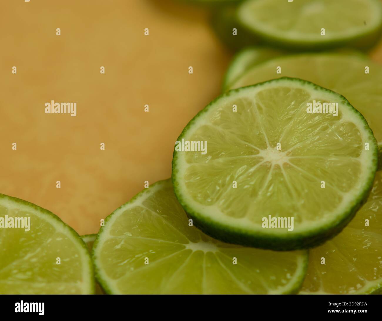 Slices sliced limes hi-res stock photography and images - Alamy