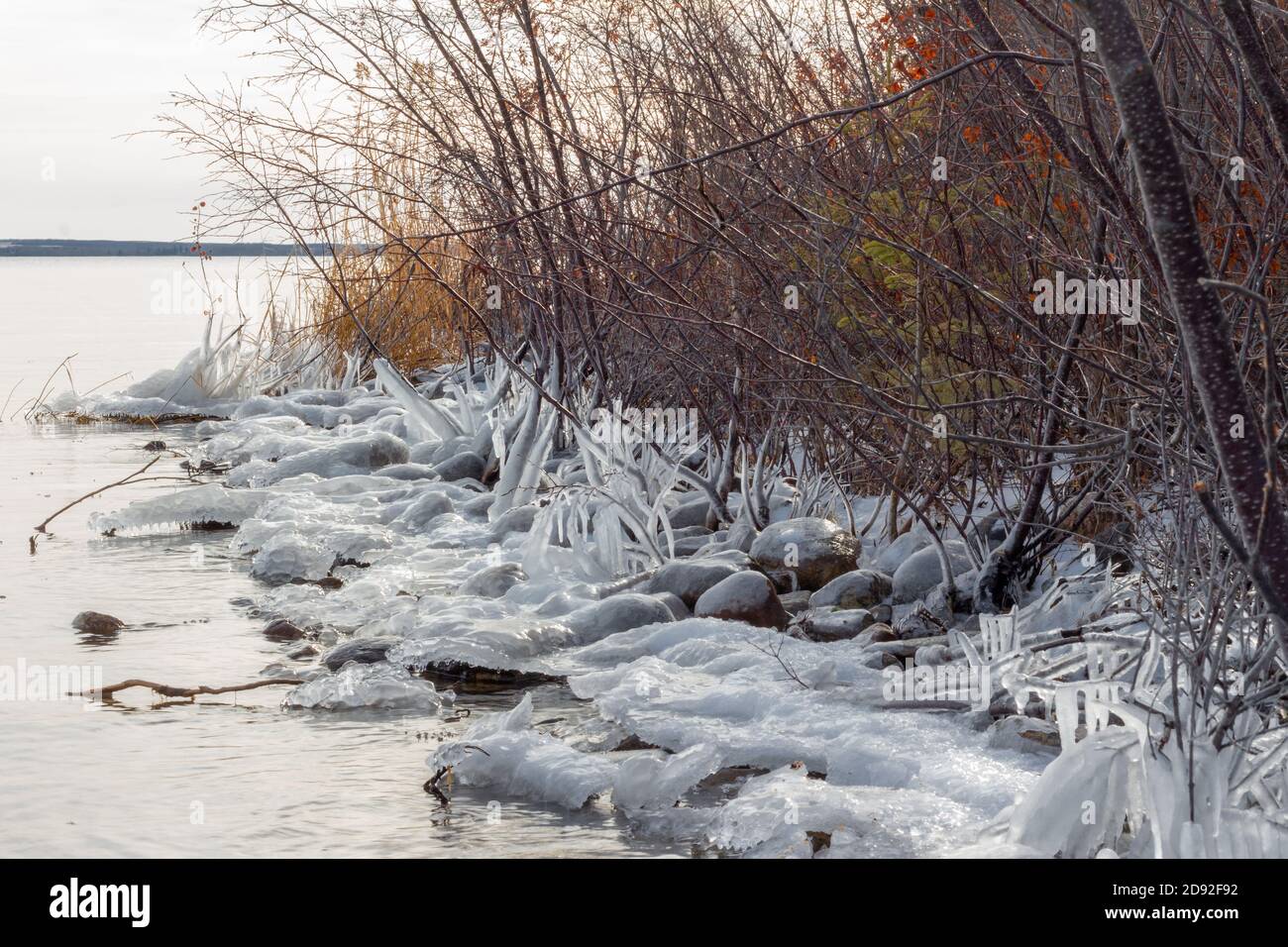 Freezing saskatchewan lake hi-res stock photography and images - Alamy