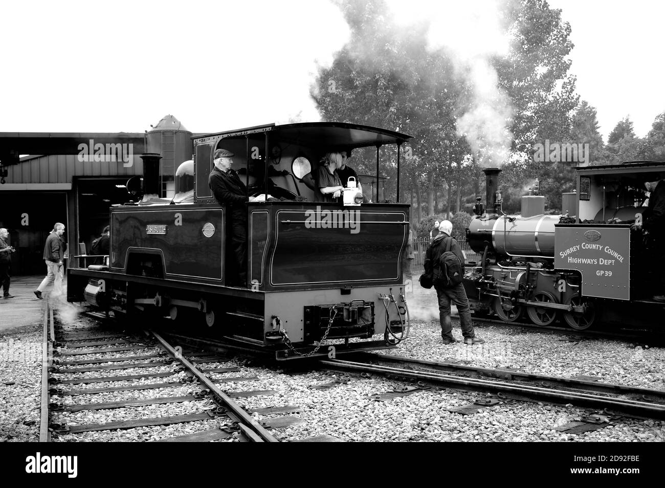 "Isibutu" and "Surrey County Council GP 39" on shed Stock Photo - Alamy