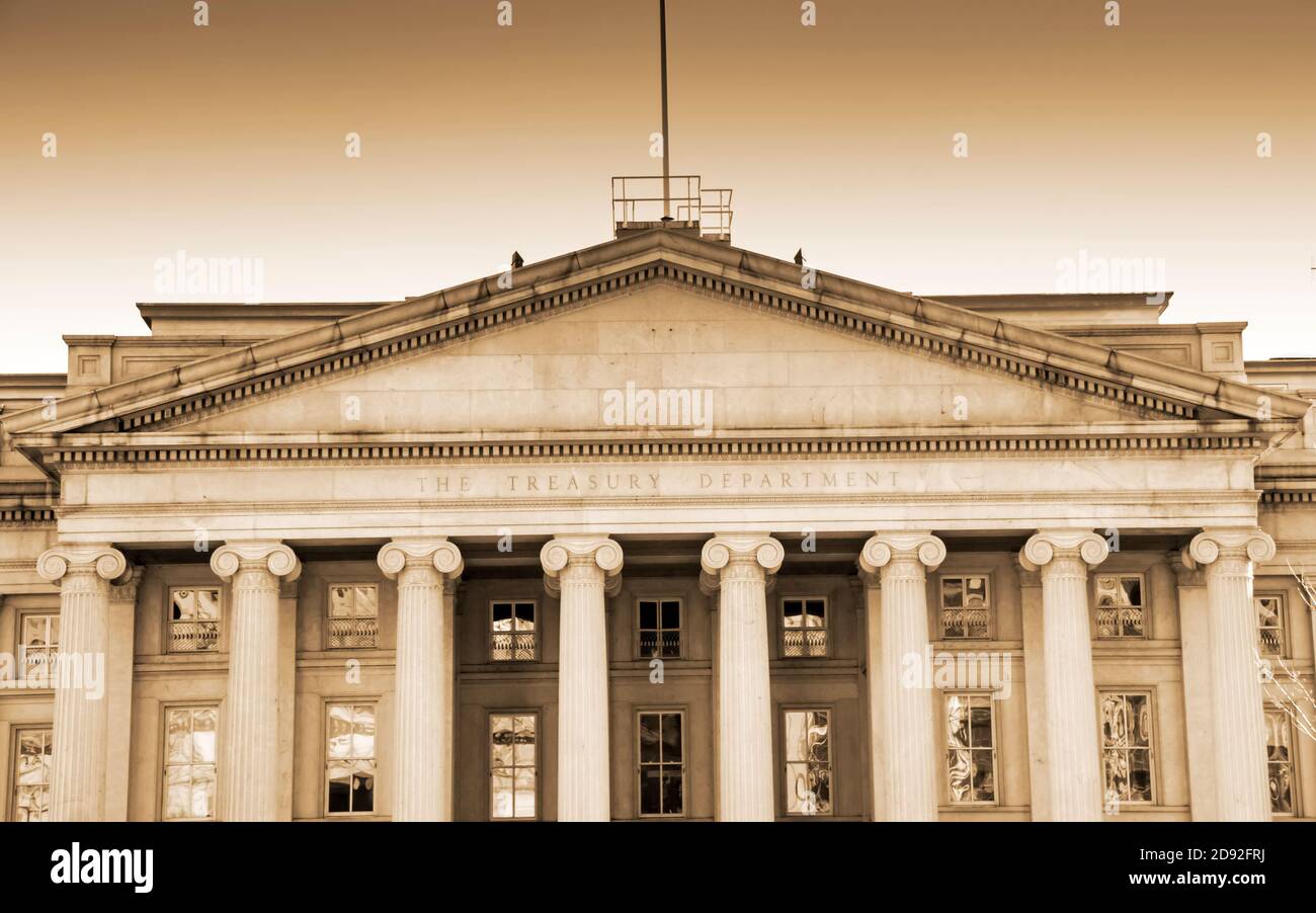 The Treasury Department in Washington DC Stock Photo - Alamy