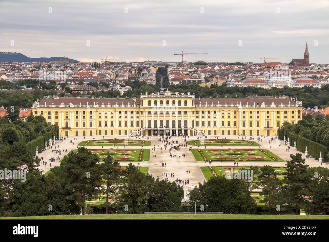 Vienna, Austria - Schoenbrunn Palace, a UNESCO World Heritage Site ...