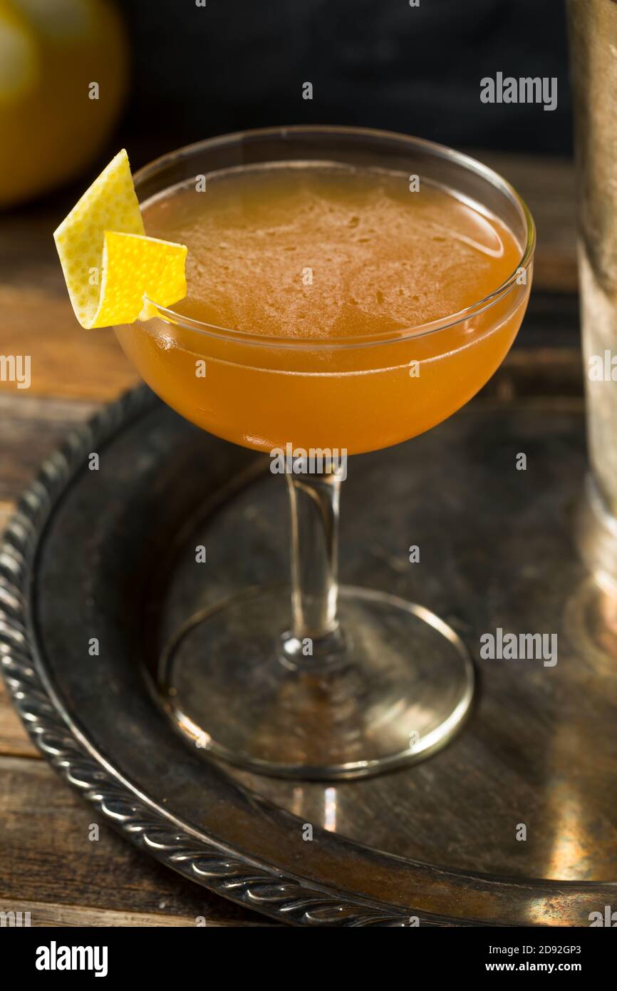 Boozy Refreshing Brandy Champs Elysees Cocktail with Lemon and ...