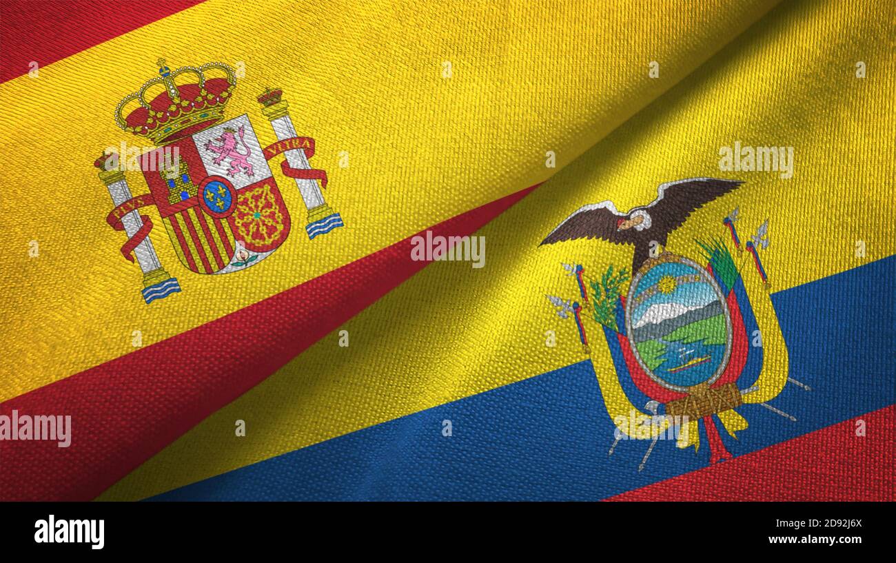Spain ecuador flag hi-res stock photography and images - Alamy