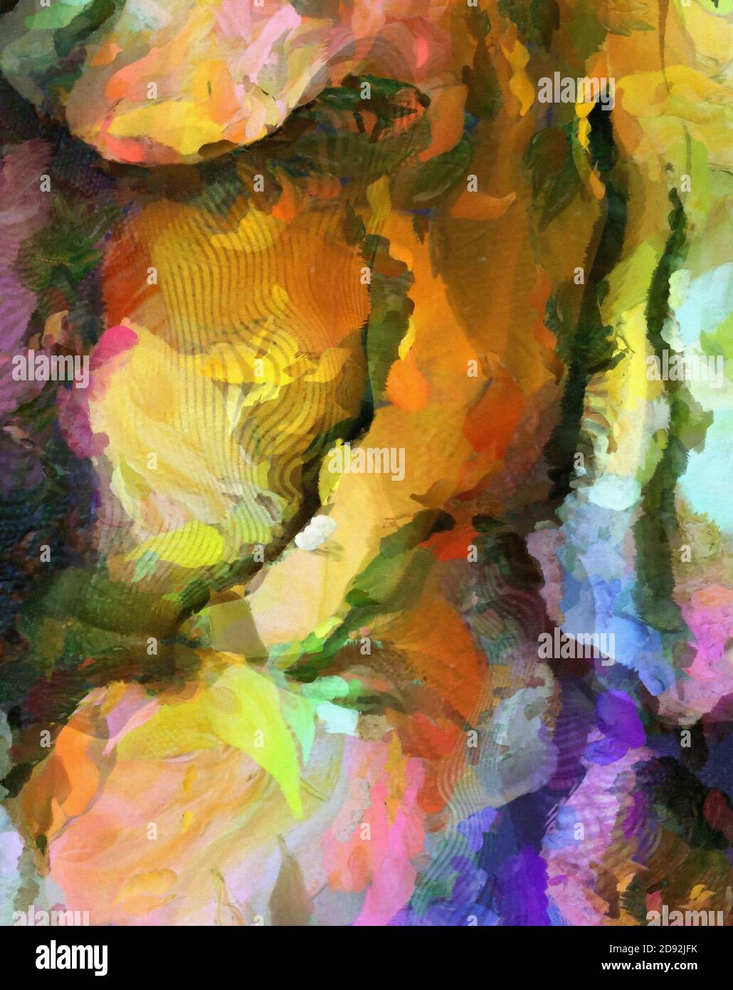 Colorful abstract painting. Vivid colors. 3D rendering Stock Photo - Alamy