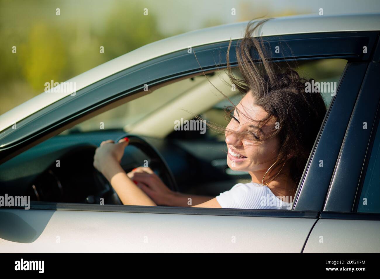 Woman Fast Driving Shift