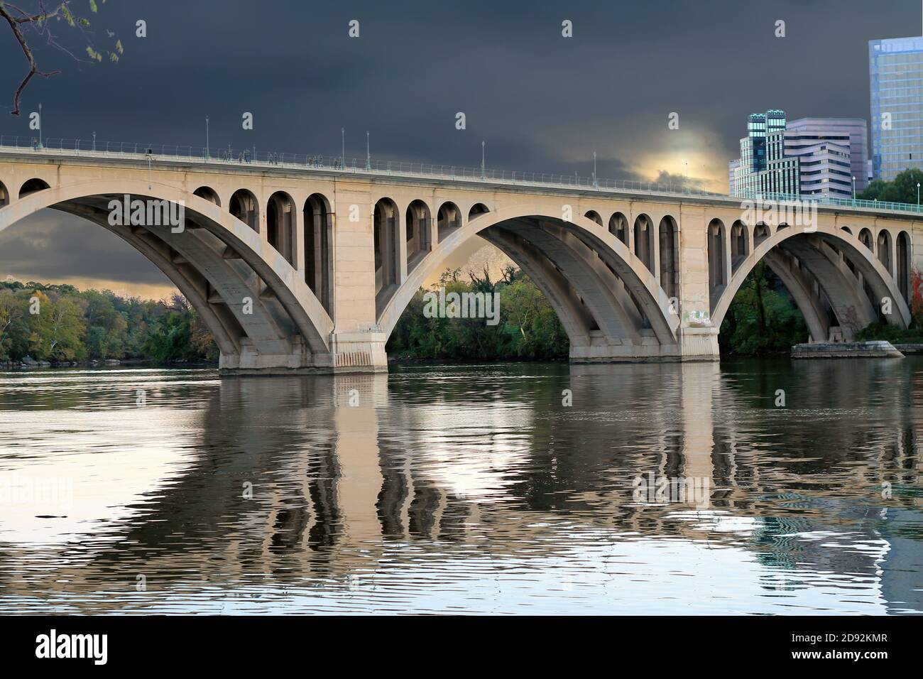 Georgetown Bridge, Washington DC over the Potomac River Stock Photo - Alamy