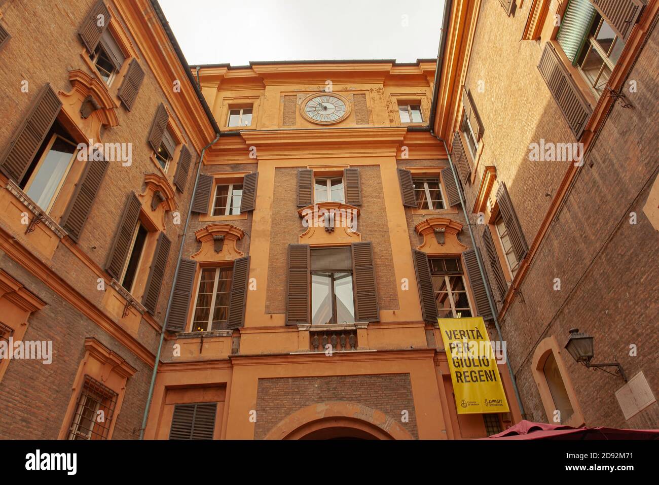 MODENA, ITALY 1 OCTOBER 2020: View of Emilia Centro alley in Modena in ...