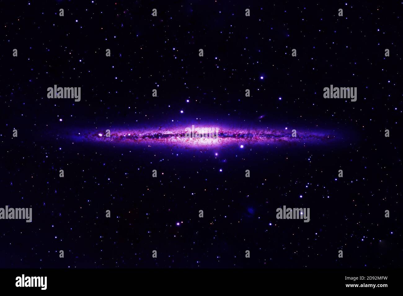Beautiful blue galaxy in deep space. Elements of this image furnished ...