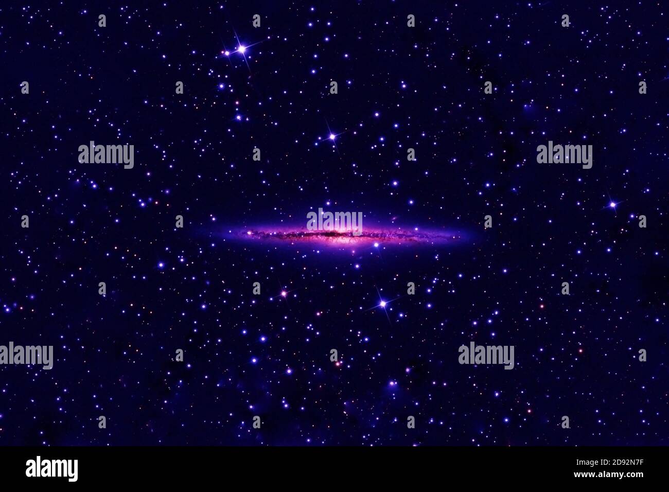 Beautiful blue galaxy in deep space. Elements of this image furnished ...