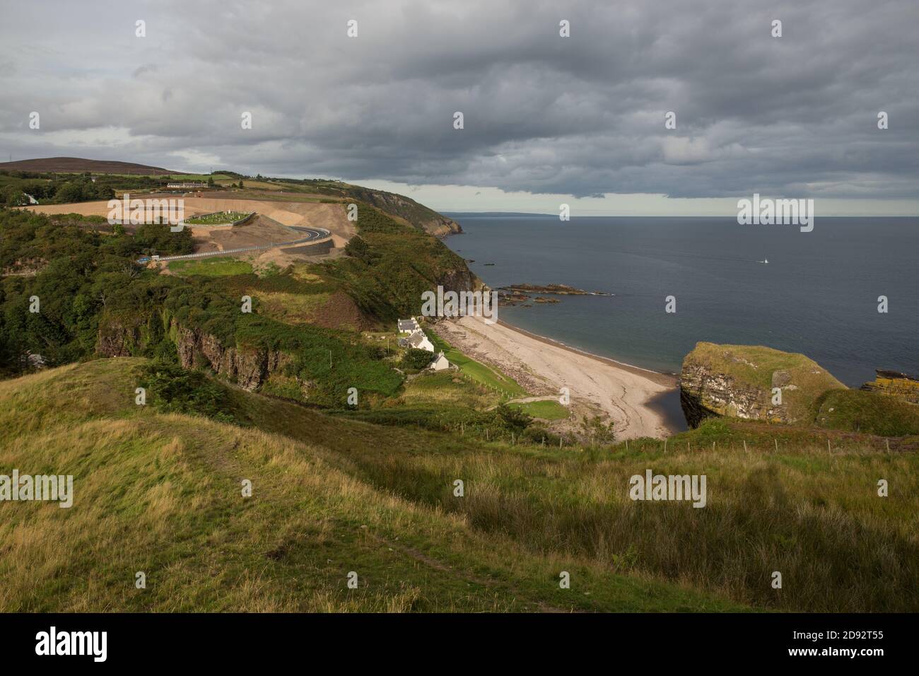 Coastal view of Berriedale Estate cottages and beach. Also the ...