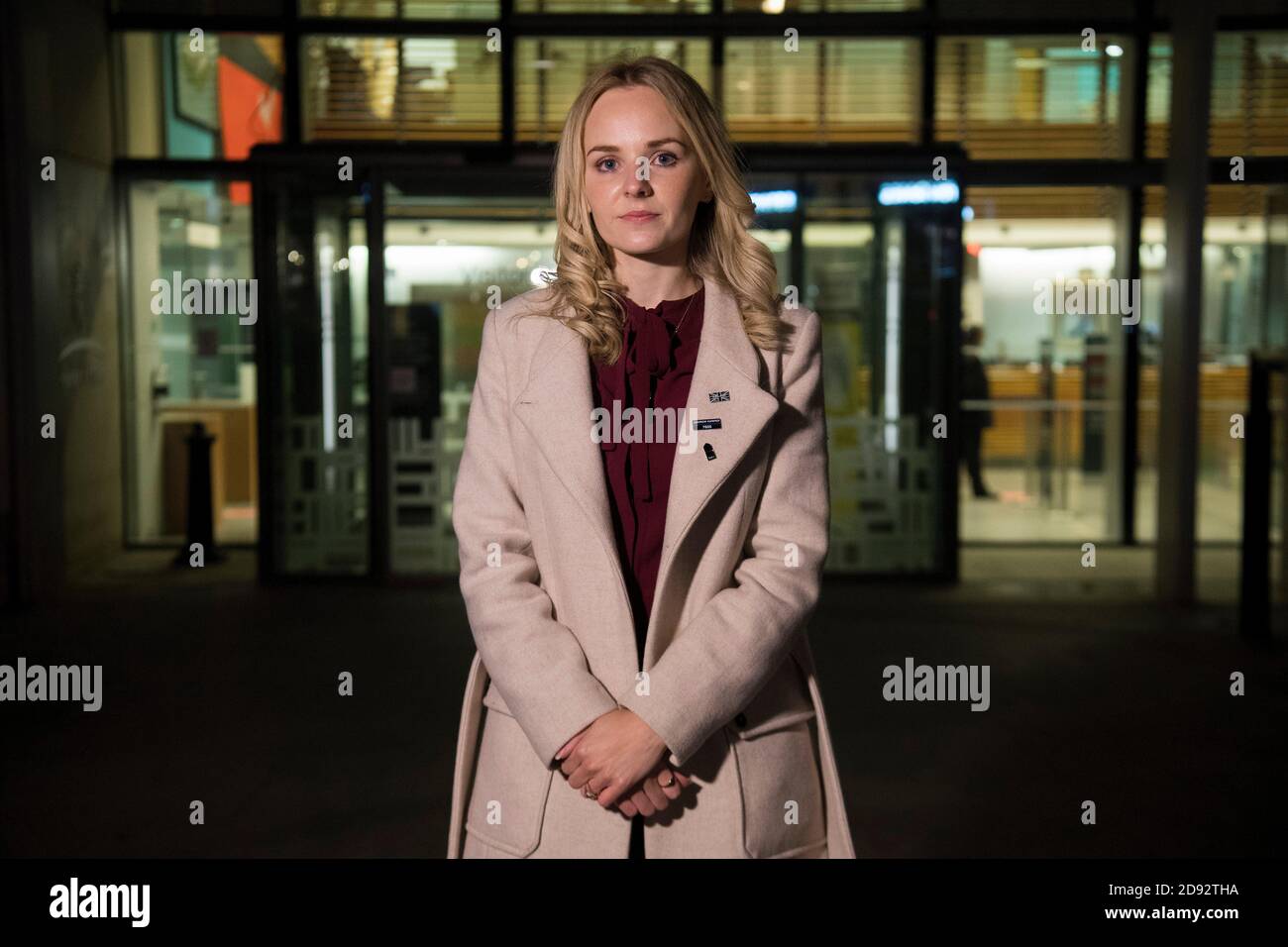 Lissie Harper, the widow of Pc Andrew Harper, at the Home Office in ...