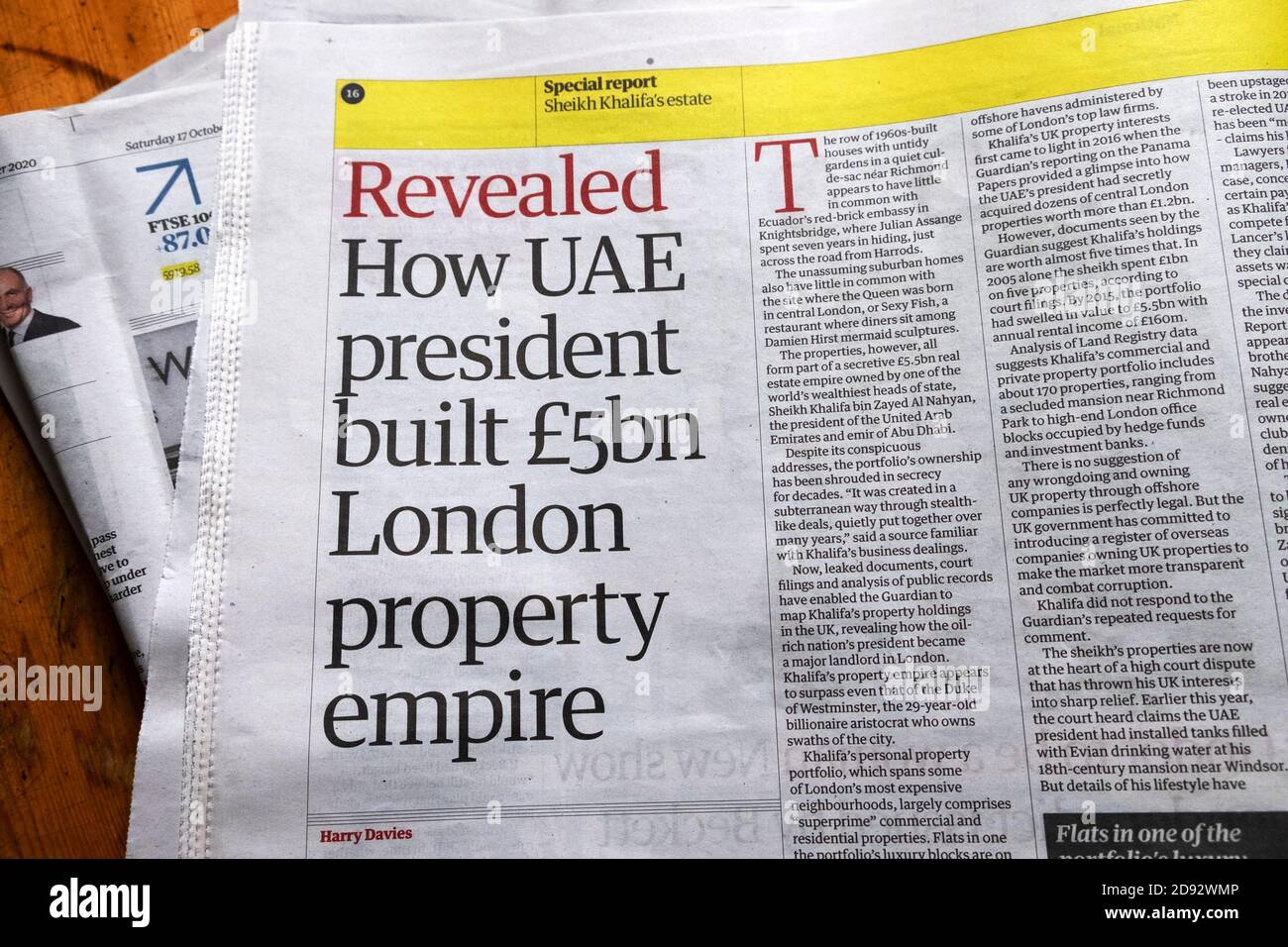 "Revealed How UAE president built £5bn London property empire" Sheikh ...
