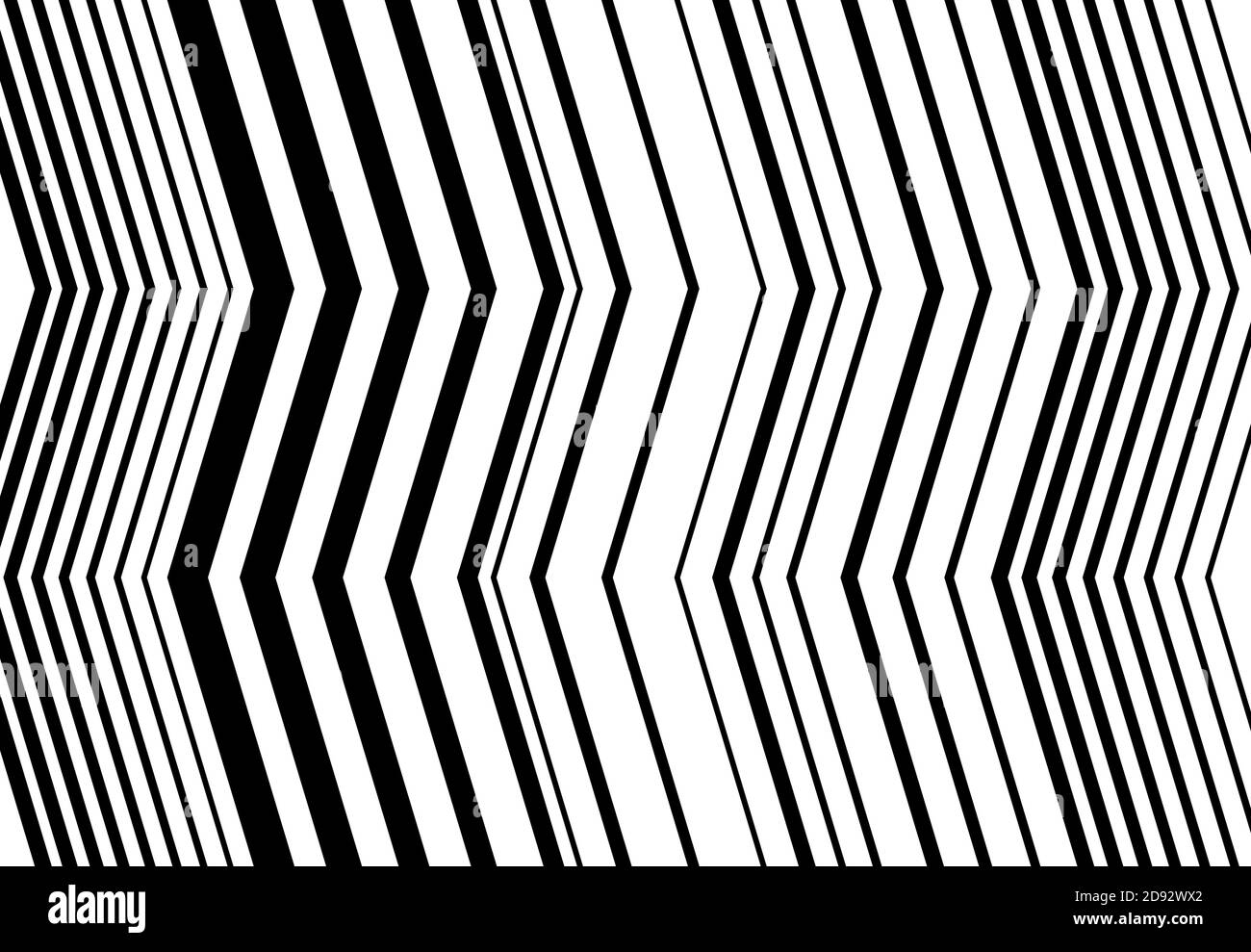 Corrugated, wavy, zig-zag, criss-cross lines abstract geometric black ...