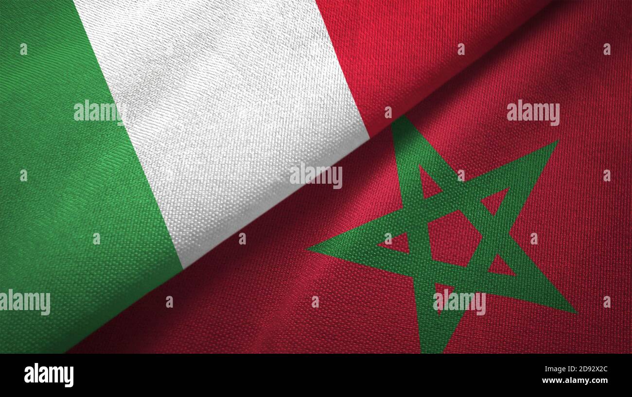 Morocco italy flag hi-res stock photography and images - Alamy