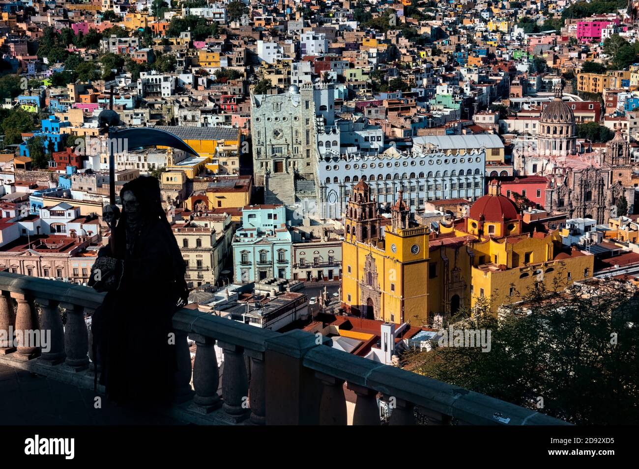 The Grim Reaper on Day of the Dead, Guanajuato, Mexico Stock Photo - Alamy