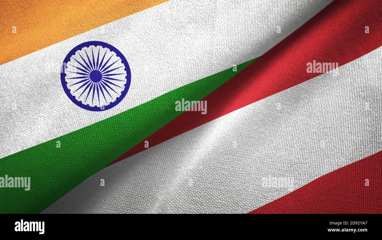 Austria india national flags partnership hi-res stock photography and ...