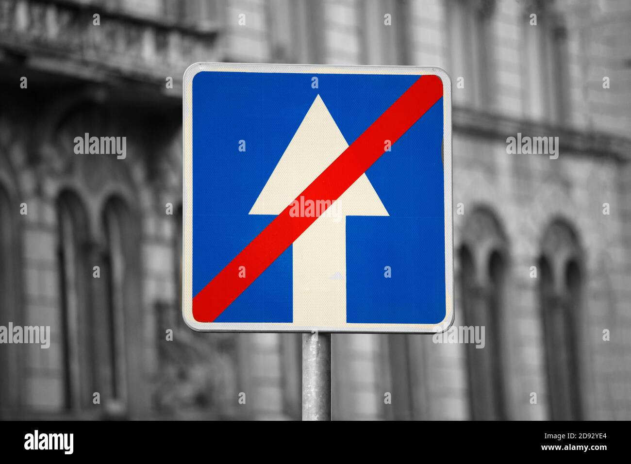 End of one way hi-res stock photography and images - Alamy