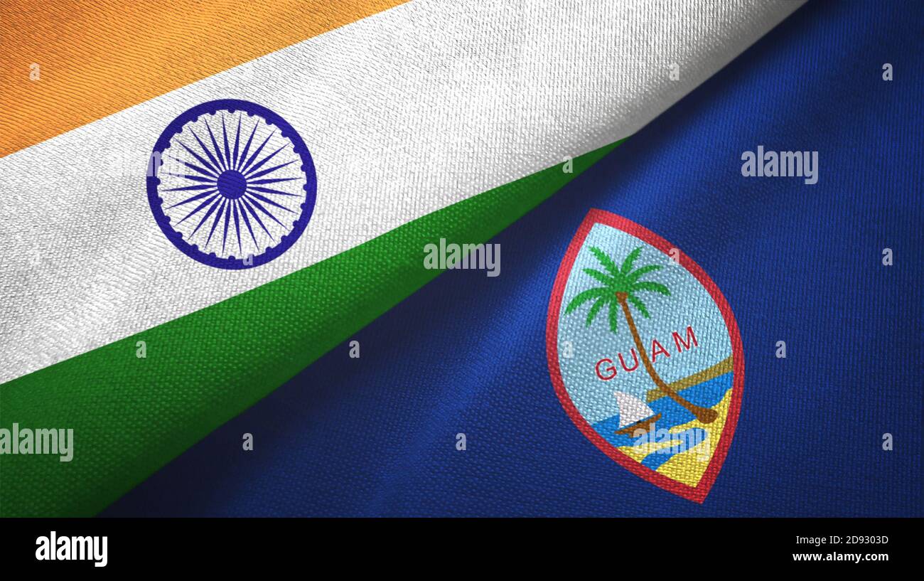 India guam flag hi-res stock photography and images - Alamy