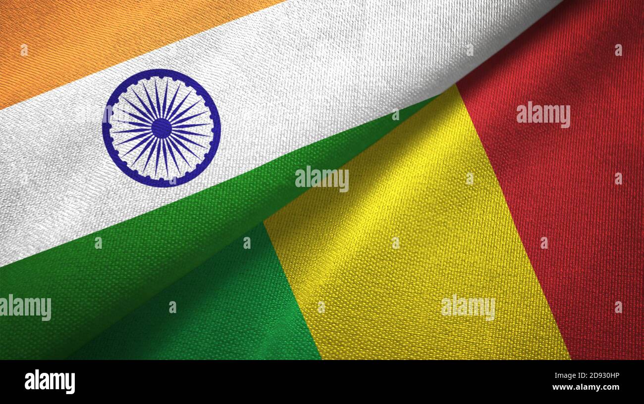 India mali flag hi-res stock photography and images - Alamy