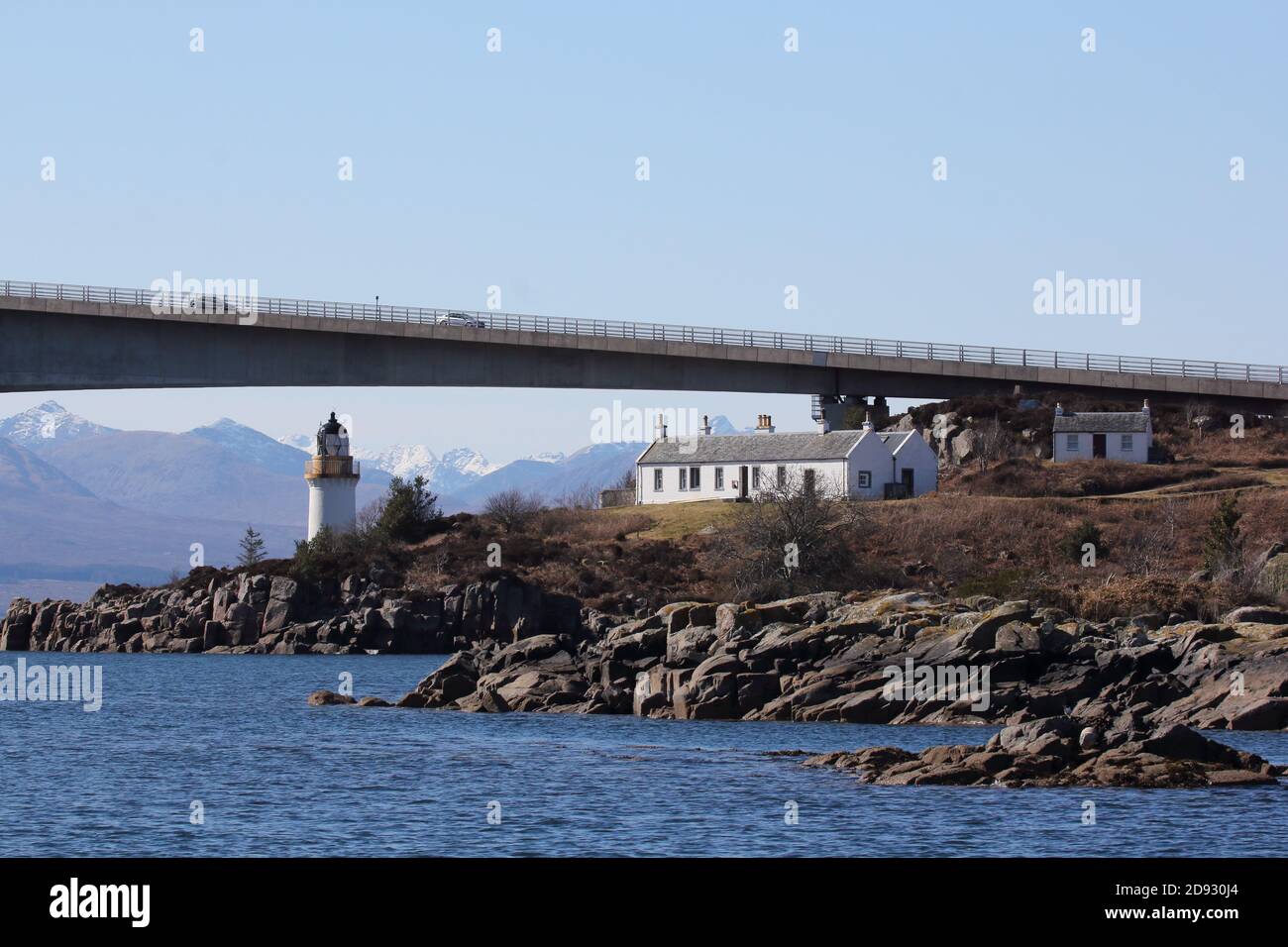 Eilean Bàn and the Skye Bridge Stock Photo - Alamy