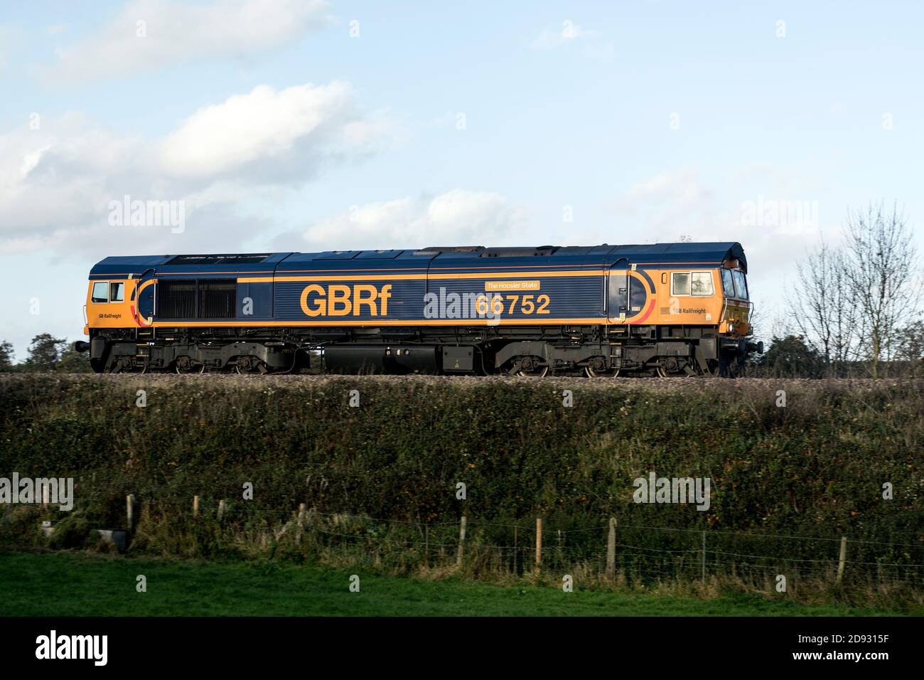 GBRf class 66 diesel locomotive No. 66752 "The Hoosier State ...