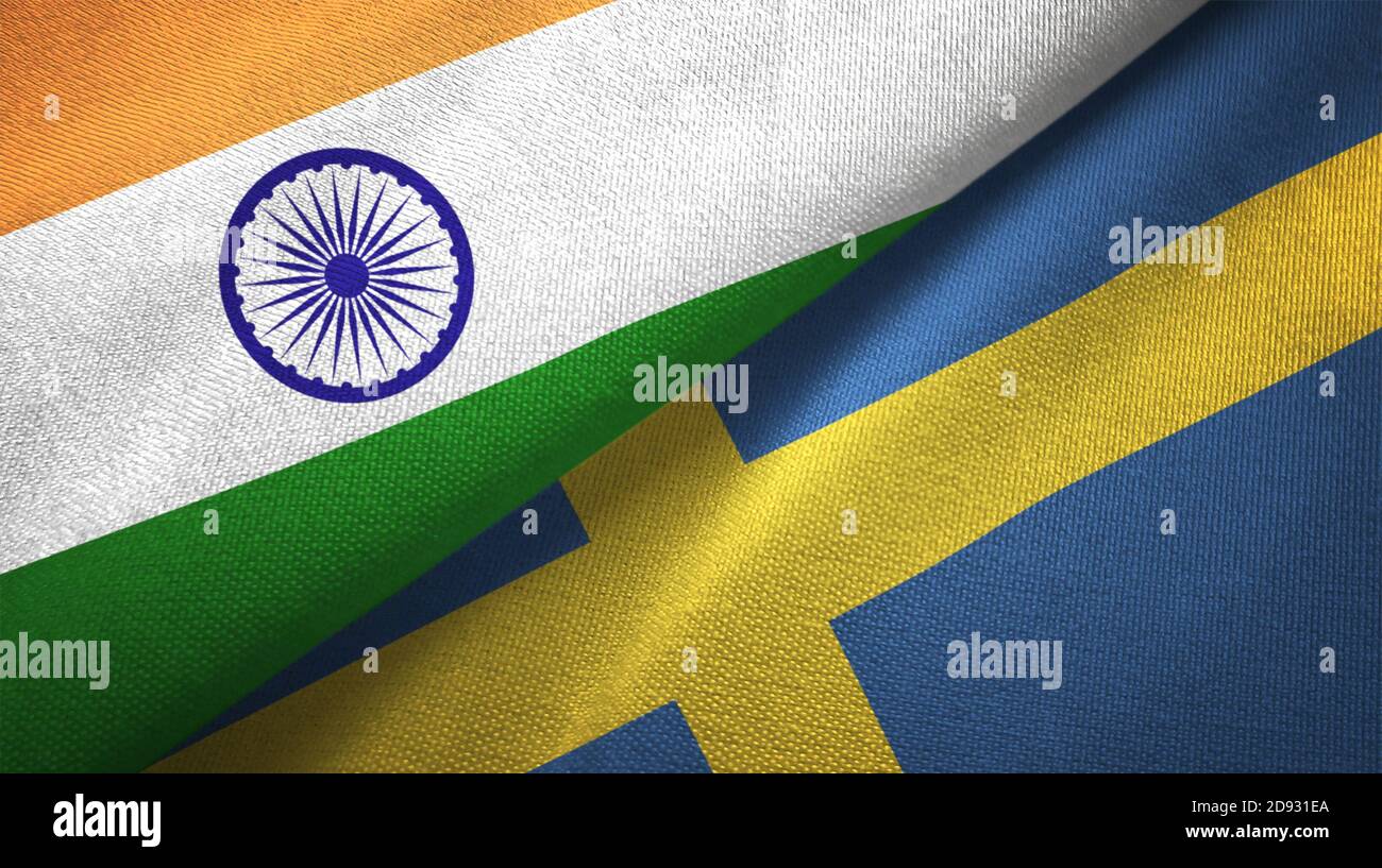 India sweden flag hi-res stock photography and images - Alamy