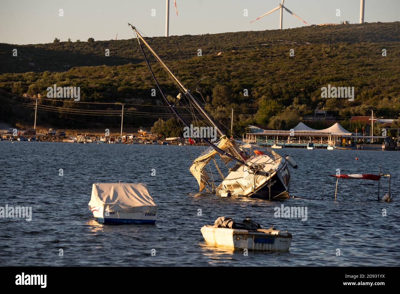 2020, izmir, Turkey - November 1 There was an earthquake on aegean sea ...