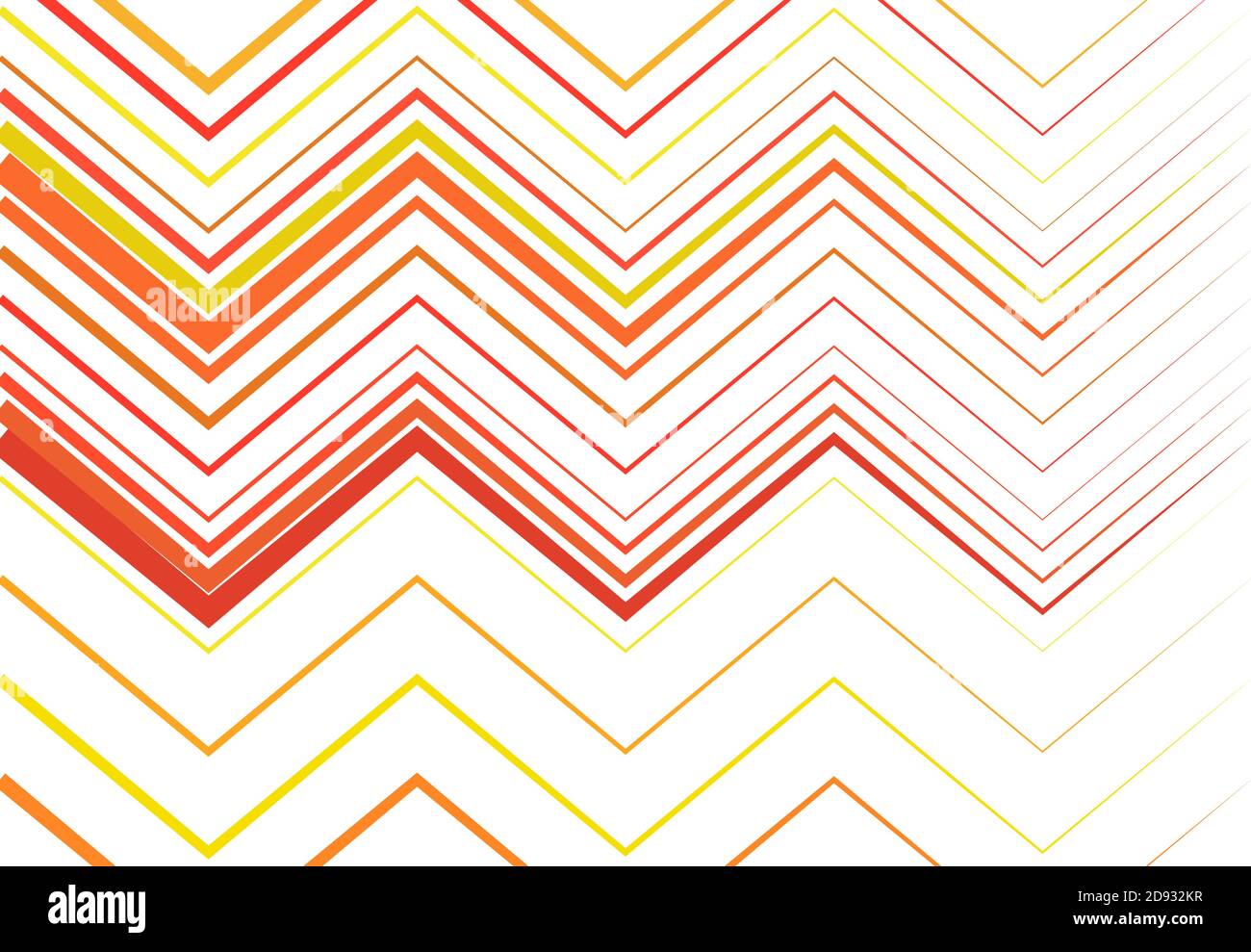 Corrugated Wrinkled Wavy Zig Zag Criss Cross Lines Abstract Colorful Red Orange Geometric