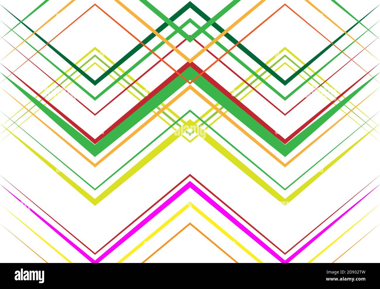 Corrugated, creased, wavy, zig-zag, criss-cross lines abstract ...