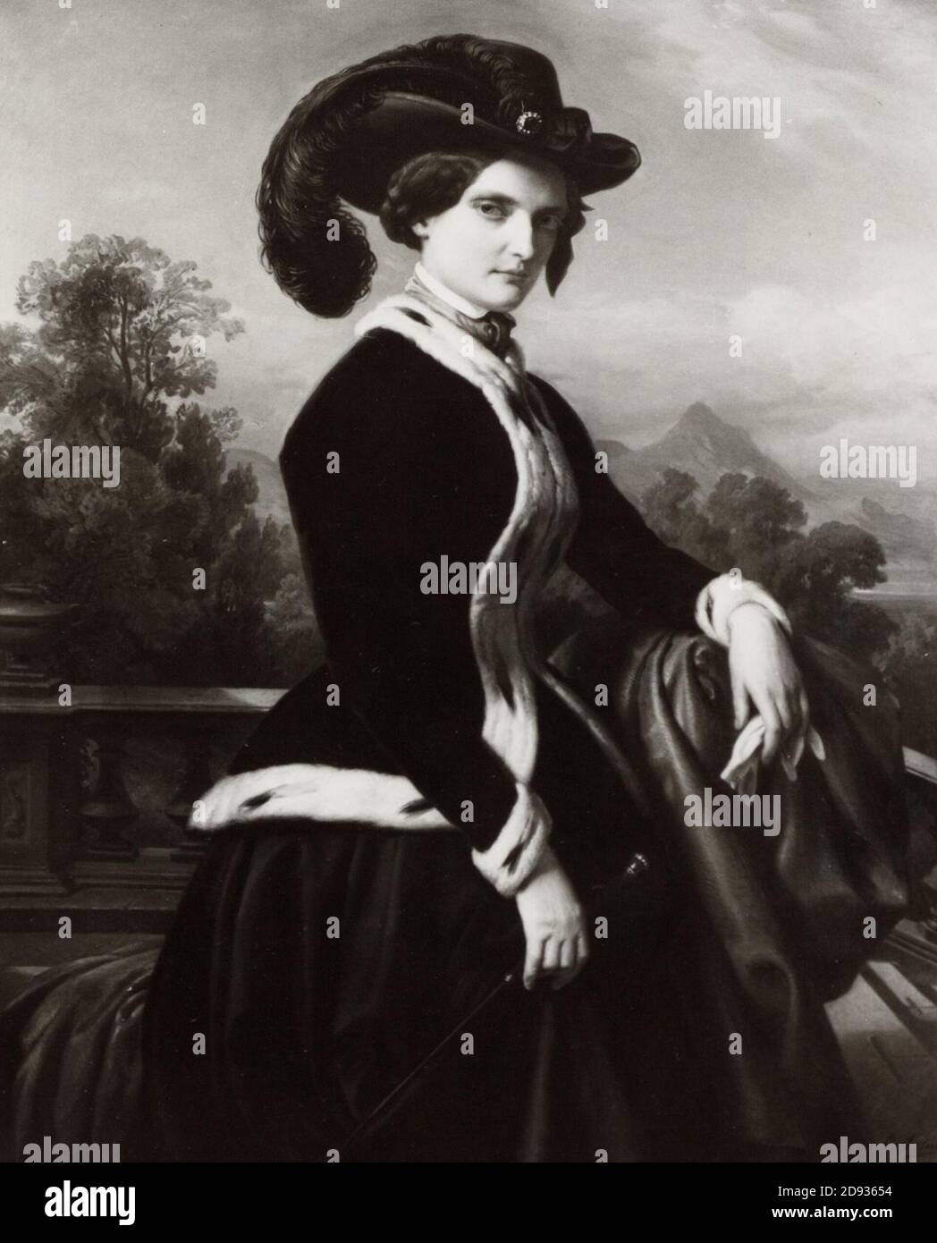 Karl Ferdinand Sohn - Portrait of Amalie Cockerill Stock Photo - Alamy