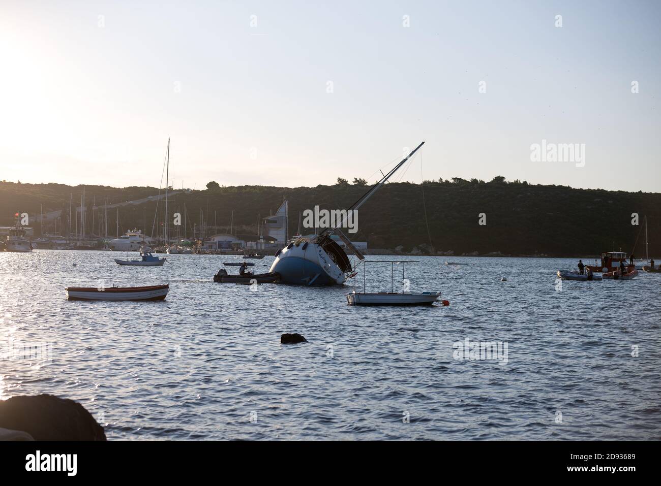 2020, izmir, Turkey - November 1 There was an earthquake on aegean sea ...