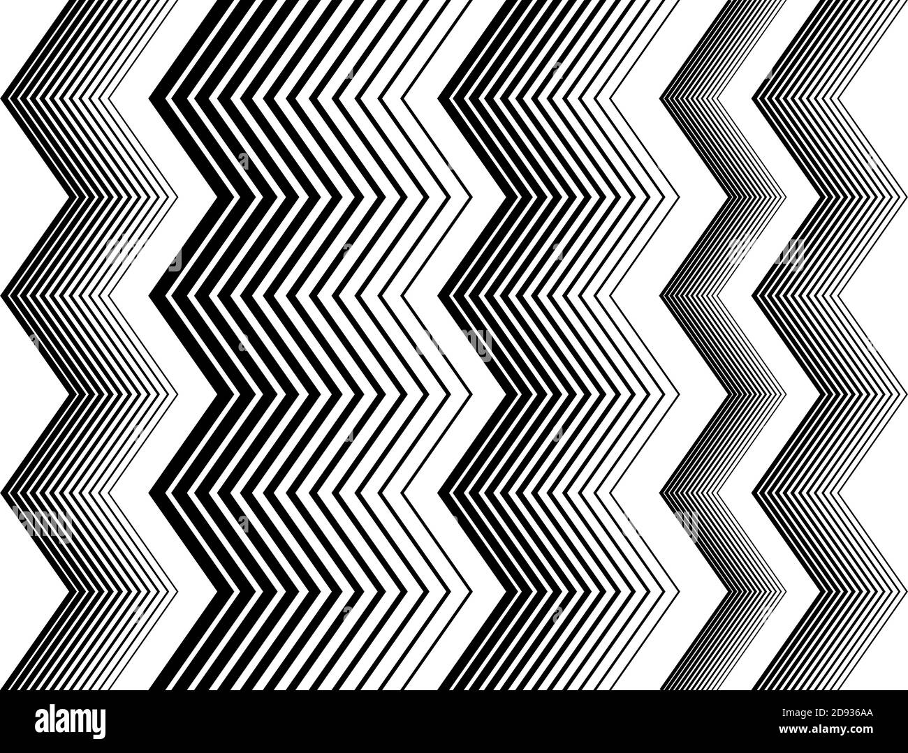 Vertical zig-zag, criss-cross, wavy, waving and serrated, jagged lines ...