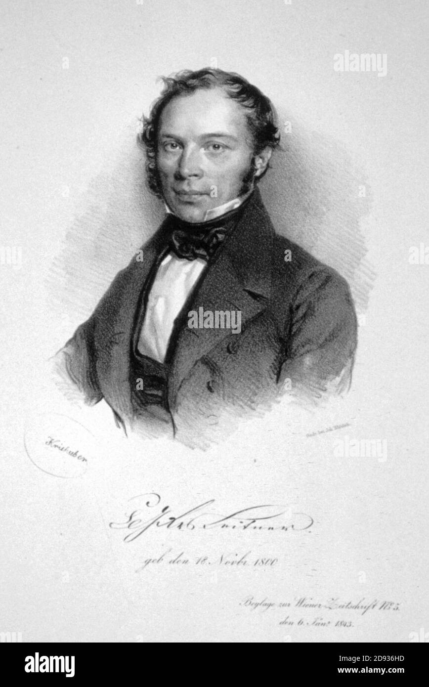 Karl Gottfried von Leitner Litho Stock Photo - Alamy