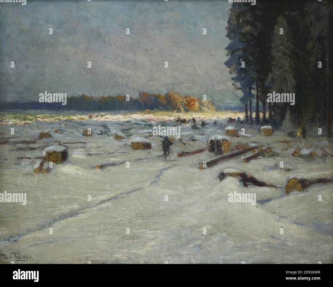 Karl Hanns Taeger Winterlandschaft Stock Photo - Alamy