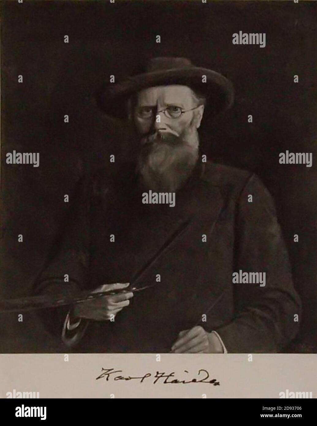 Karl Haider - Selbstbildnis 1906 Stock Photo - Alamy