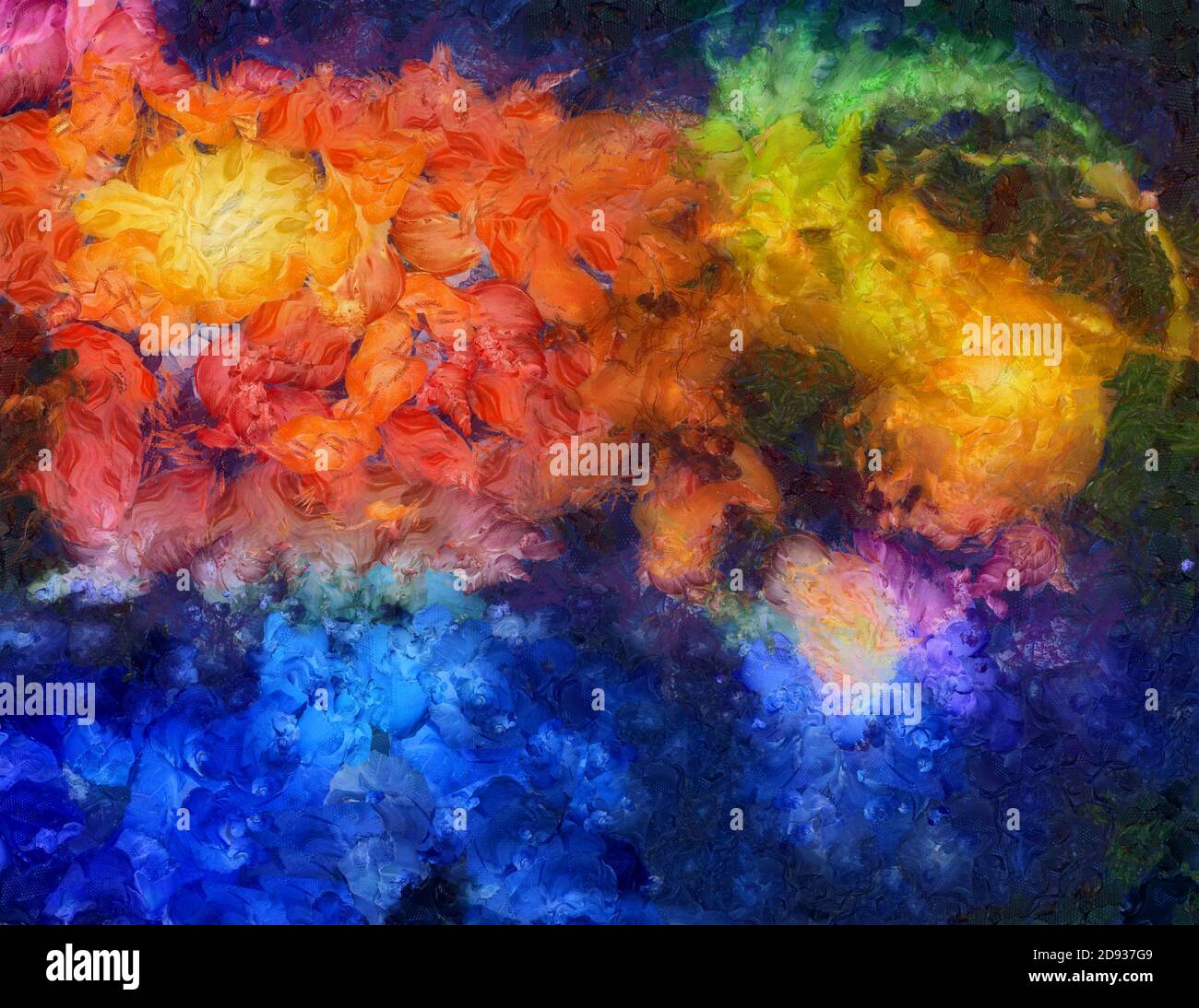 Deep Space Painting. 3D rendering Stock Photo - Alamy